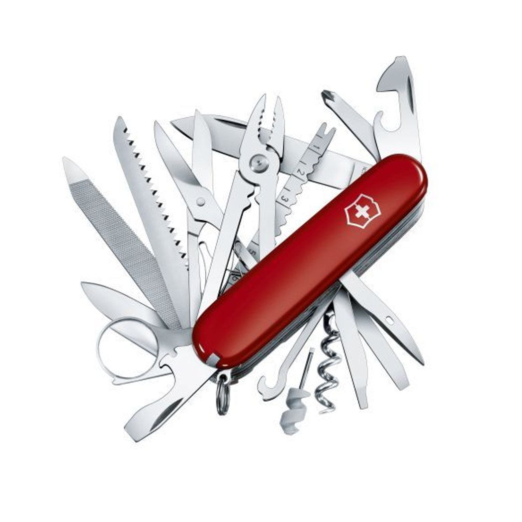 Victorinox Swiss Army Knife - Swiss Champ - Red – Ware Bros Cutlery