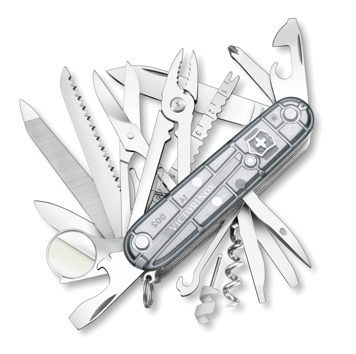 Victorinox Swiss Army Knife - Swiss Champ - Silvertech – Ware Bros Cutlery